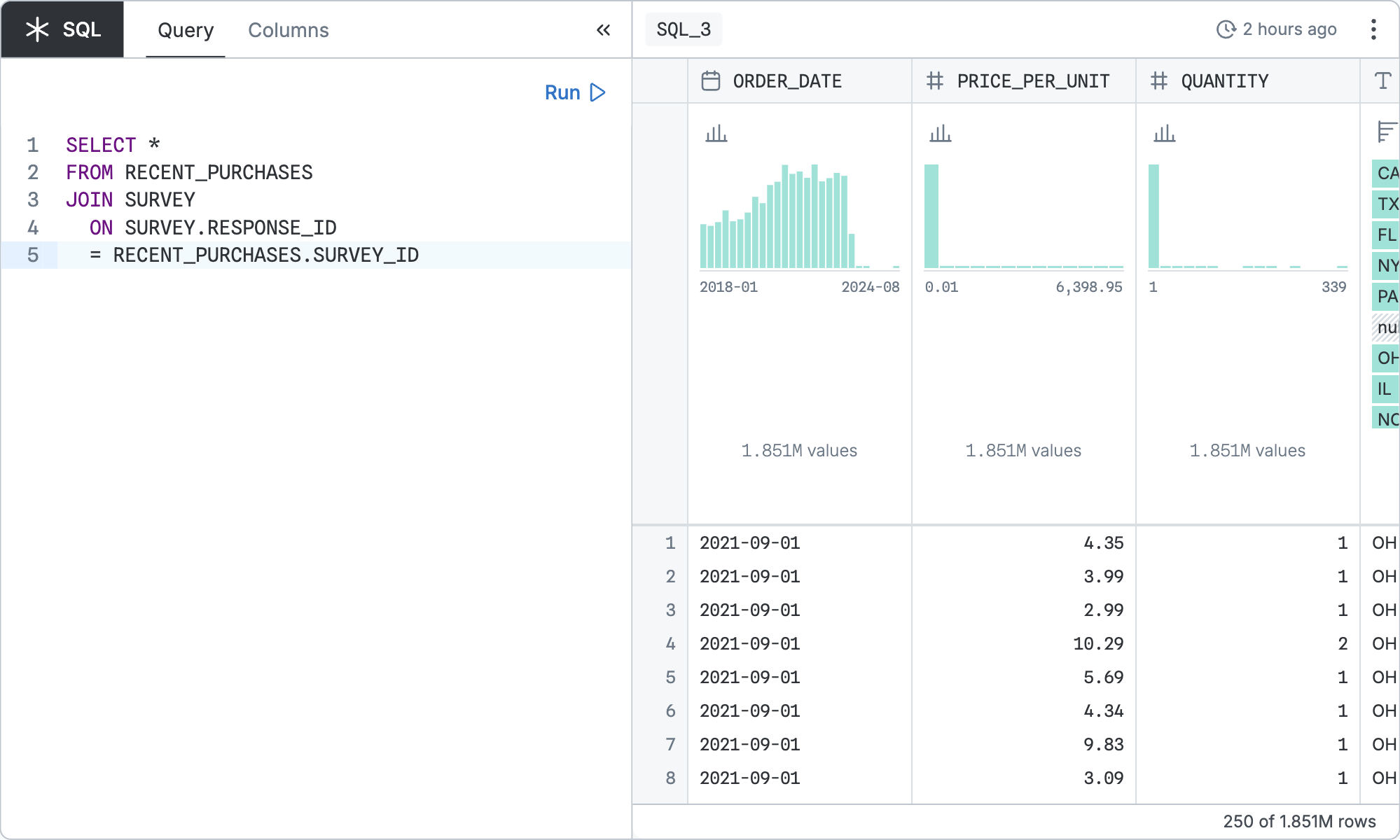 SQL nodes | Observable documentation